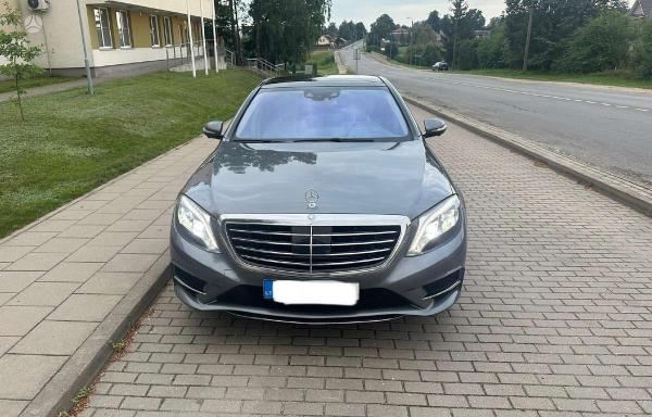 Grey Mercedes-Benz S 350 2016 in Vilnius, with an engine capacity of 2.99 L and mileage of 344 thousand km for 24500 €, photo 9 on AUTOMOTO.COM.LV