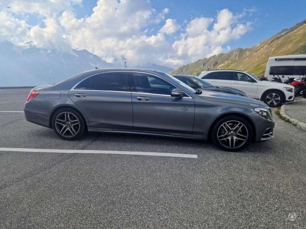 Grey Mercedes-Benz S 350 2017 in Rokiskis, with an engine capacity of 3.00 L and mileage of 300 thousand km for 25000 €, photo 4 on AUTOMOTO.COM.LV