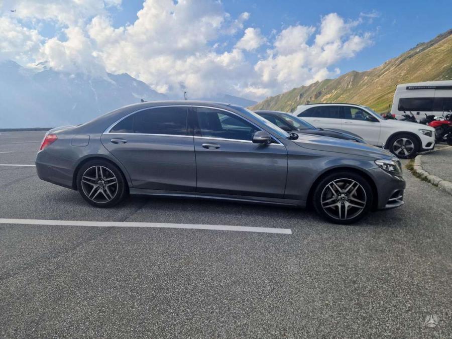 Grey Mercedes-Benz S 350 2017 in Rokiskis, with an engine capacity of 3.00 L and mileage of 300 thousand km for 25000 €, photo 4 on AUTOMOTO.COM.LV