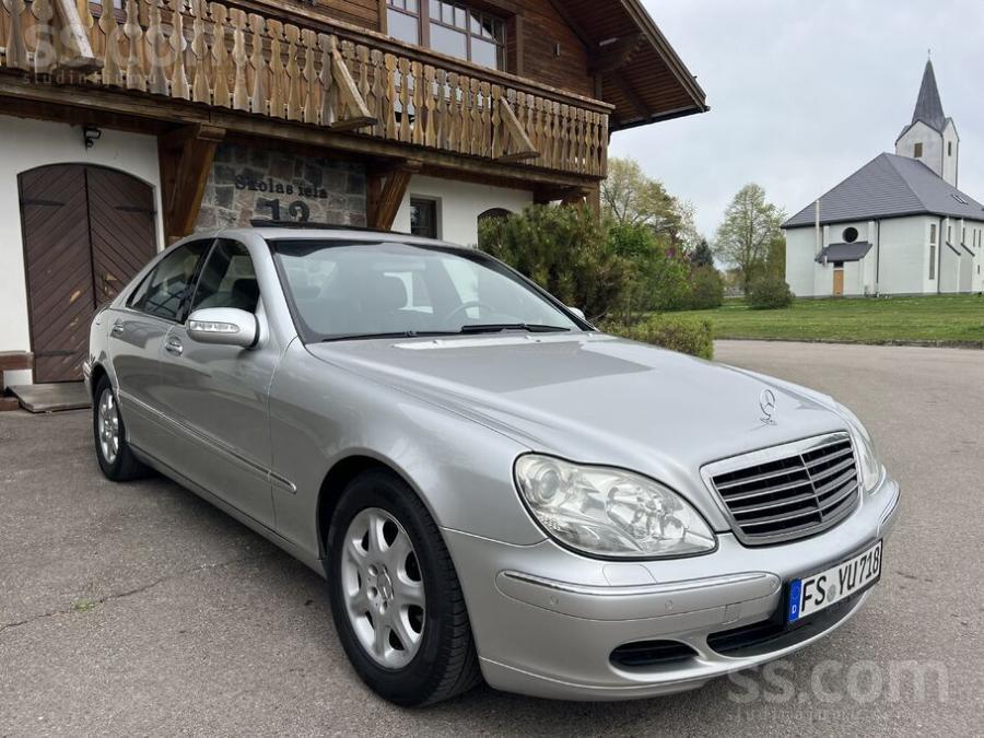 Mercedes-Benz S 350 2002 Jelgava, ar dzinēja tilpumu 3.70 L un nobraukumu 200 tūkst. km par 6900 €, foto 1 vietnē AUTOMOTO.COM.LV
