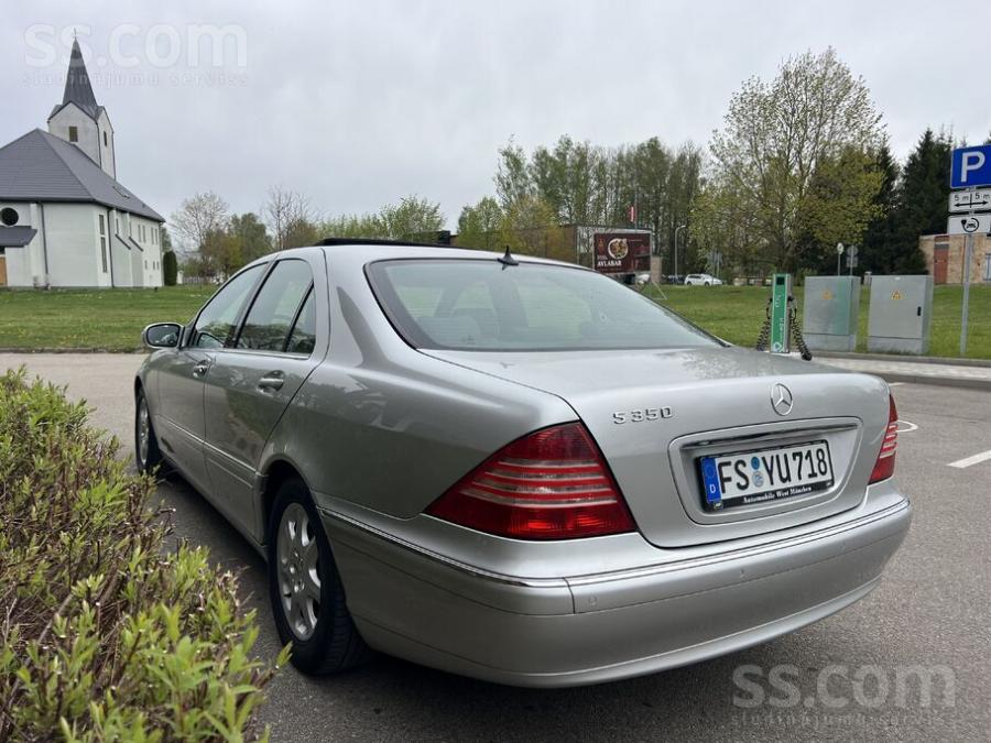 Mercedes-Benz S 350 2002 Jelgava, ar dzinēja tilpumu 3.70 L un nobraukumu 200 tūkst. km par 6900 €, foto 14 vietnē AUTOMOTO.COM.LV
