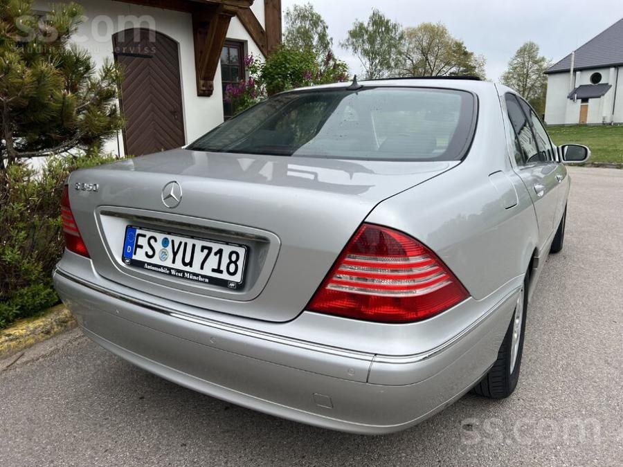 Mercedes-Benz S 350 2002 Jelgava, ar dzinēja tilpumu 3.70 L un nobraukumu 200 tūkst. km par 6900 €, foto 15 vietnē AUTOMOTO.COM.LV