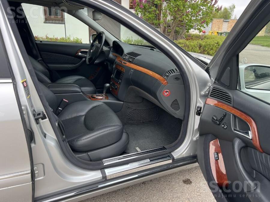 Mercedes-Benz S 350 2002 Jelgava, ar dzinēja tilpumu 3.70 L un nobraukumu 200 tūkst. km par 6900 €, foto 19 vietnē AUTOMOTO.COM.LV
