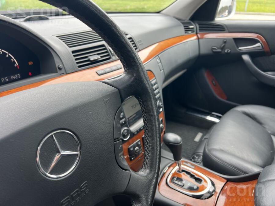 Mercedes-Benz S 350 2002 Jelgava, ar dzinēja tilpumu 3.70 L un nobraukumu 200 tūkst. km par 6900 €, foto 31 vietnē AUTOMOTO.COM.LV