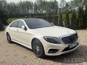 White Mercedes-Benz S 350 2014 in Riga, with an engine capacity of 3.00 L and mileage of 192 thousand km for 28500 €, photo  on AUTOMOTO.COM.LV