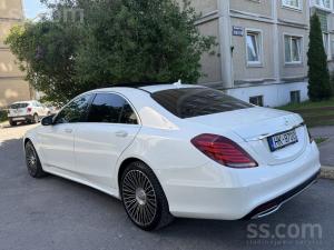 White Mercedes-Benz S 350 2014 in Riga, with an engine capacity of 3.00 L and mileage of 192 thousand km for 27500 €, photo 4 on AUTOMOTO.COM.LV