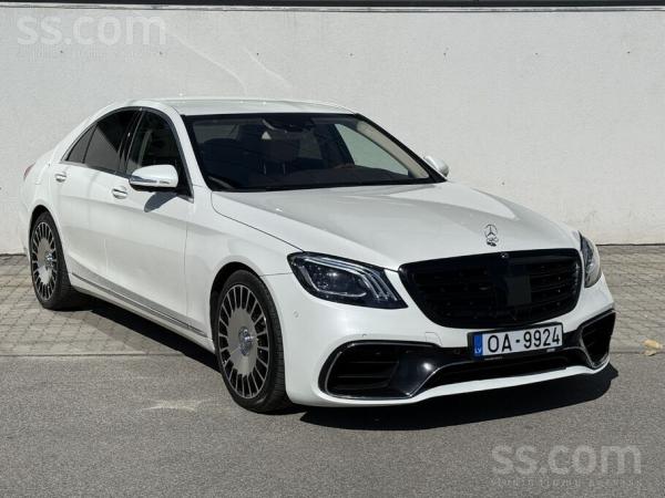 White Mercedes-Benz S 350 2014 in Riga, with an engine capacity of 3.00 L and mileage of 0 thousand km for 22450 €, photo 2 on AUTOMOTO.COM.LV