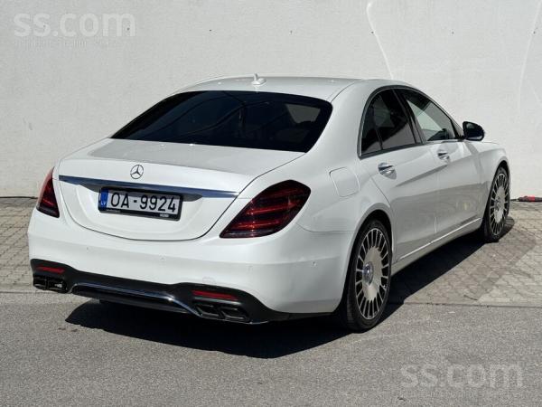 White Mercedes-Benz S 350 2014 in Riga, with an engine capacity of 3.00 L and mileage of 0 thousand km for 22450 €, photo 3 on AUTOMOTO.COM.LV