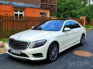 White Mercedes-Benz S 350 2014 in Riga, with an engine capacity of 3.00 L and mileage of 197 thousand km for 27000 €, photo  on AUTOMOTO.COM.LV