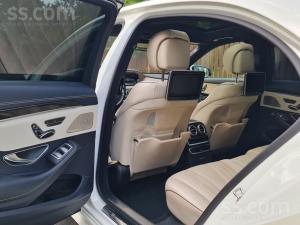 White Mercedes-Benz S 350 2014 in Riga, with an engine capacity of 3.00 L and mileage of 197 thousand km for 27000 €, photo 7 on AUTOMOTO.COM.LV