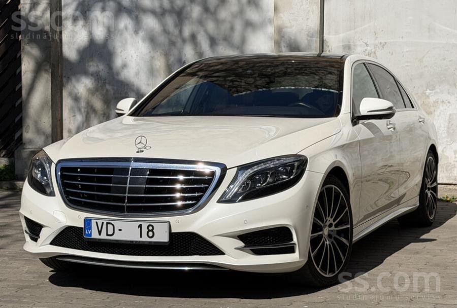 Balts Mercedes-Benz S 350 2015 Rīga, ar dzinēja tilpumu 3.00 L un nobraukumu 107 tūkst. km par 29950 €, foto 1 vietnē AUTOMOTO.COM.LV