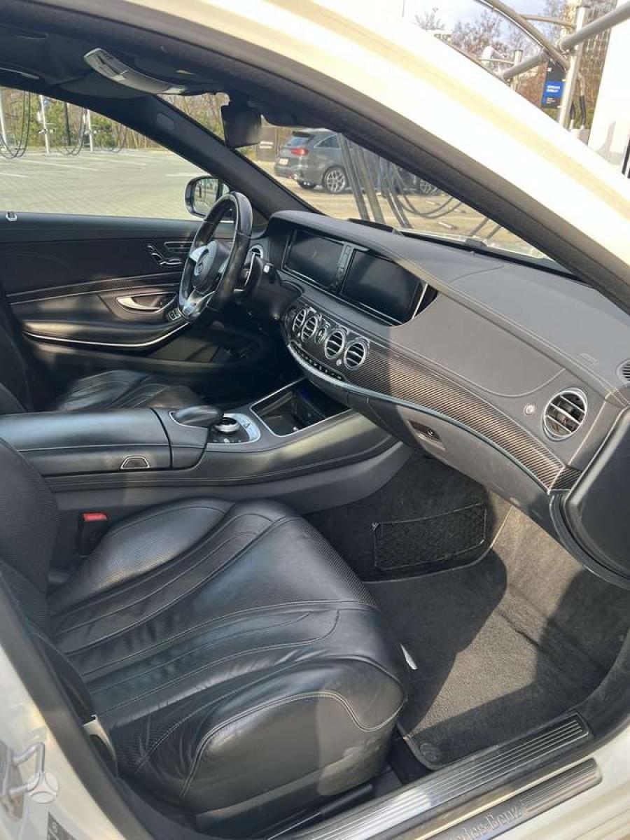 White Mercedes-Benz S 350 2015 in Vilnius, with an engine capacity of 0.00 L and mileage of 300 thousand km for 27000 €, photo 9 on AUTOMOTO.COM.LV