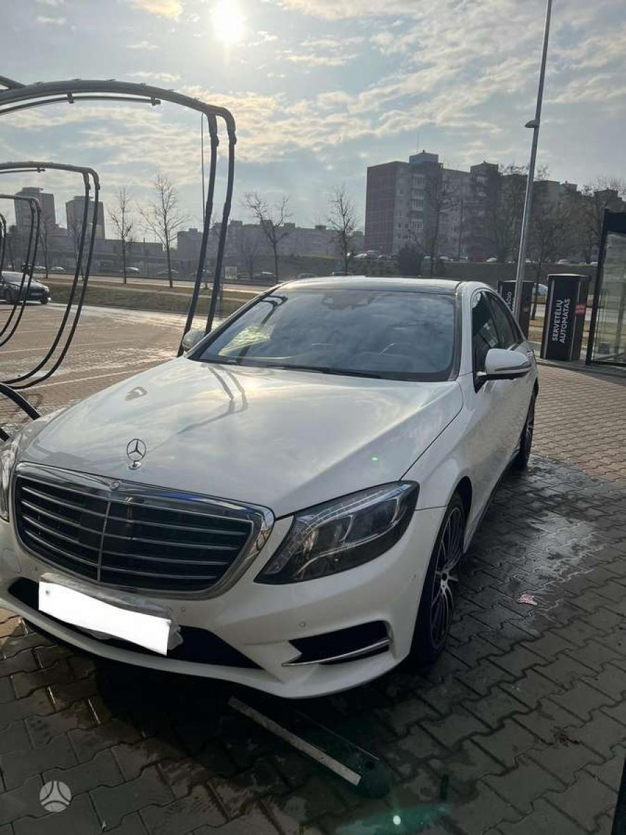 White Mercedes-Benz S 350 2015 in Vilnius, with an engine capacity of 0.00 L and mileage of 300 thousand km for 27000 €, photo 14 on AUTOMOTO.COM.LV