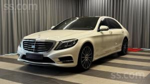 White Mercedes-Benz S 350 2015 in Riga, with an engine capacity of 3.00 L and mileage of 109 thousand km for 29900 €, photo  on AUTOMOTO.COM.LV