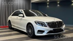 White Mercedes-Benz S 350 2015 in Riga, with an engine capacity of 3.00 L and mileage of 109 thousand km for 29400 €, photo 6 on AUTOMOTO.COM.LV