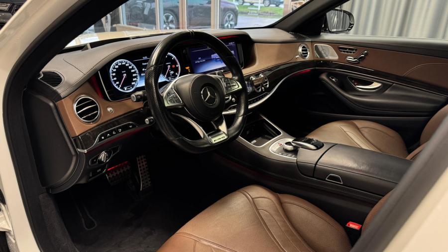 White Mercedes-Benz S 350 2015 in Riga, with an engine capacity of 3.00 L and mileage of 109 thousand km for 29900 €, photo 9 on AUTOMOTO.COM.LV