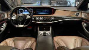White Mercedes-Benz S 350 2015 in Riga, with an engine capacity of 3.00 L and mileage of 109 thousand km for 29900 €, photo 10 on AUTOMOTO.COM.LV
