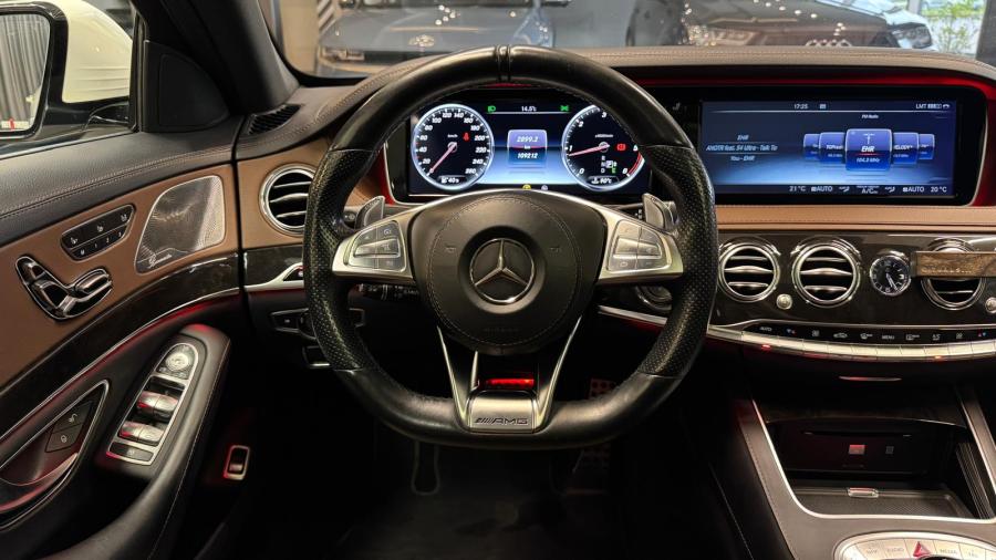White Mercedes-Benz S 350 2015 in Riga, with an engine capacity of 3.00 L and mileage of 109 thousand km for 29900 €, photo 11 on AUTOMOTO.COM.LV