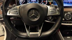 White Mercedes-Benz S 350 2015 in Riga, with an engine capacity of 3.00 L and mileage of 109 thousand km for 29900 €, photo 12 on AUTOMOTO.COM.LV