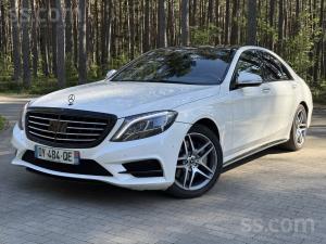 White Mercedes-Benz S 350 2015 in Riga, with an engine capacity of 3.00 L and mileage of 242 thousand km for 26500 €, photo  on AUTOMOTO.COM.LV