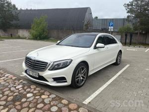 White Mercedes-Benz S 350 2015 in Riga, with an engine capacity of 3.00 L and mileage of 265 thousand km for 26800 €, photo 3 on AUTOMOTO.COM.LV
