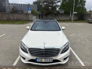 White Mercedes-Benz S 350 2015 in Riga, with an engine capacity of 3.00 L and mileage of 265 thousand km for 26800 €, photo 9 on AUTOMOTO.COM.LV