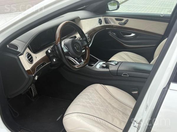 Mercedes-Benz S 350 2015 Rīga vietnē Balts Mercedes-Benz S 350 2015 Rīga, ar dzinēja tilpumu 3.00 L un nobraukumu 265 tūkst. km par 26800 €, foto 11 vietnē AUTOMOTO.COM.LV