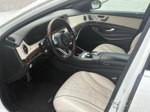White Mercedes-Benz S 350 2015 in Riga, with an engine capacity of 3.00 L and mileage of 265 thousand km for 26800 €, photo 11 on AUTOMOTO.COM.LV