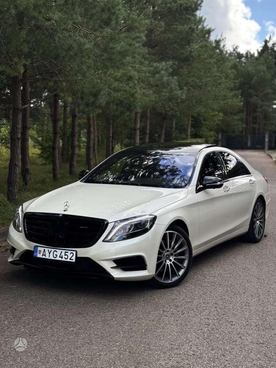 Balts Mercedes-Benz S 350 2017 Viļņa, ar dzinēja tilpumu 3.00 L un nobraukumu 360 tūkst. km par 23500 €, foto 1 vietnē AUTOMOTO.COM.LV