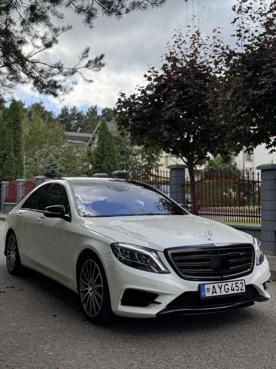 Balts Mercedes-Benz S 350 2017 Viļņa, ar dzinēja tilpumu 3.00 L un nobraukumu 360 tūkst. km par 23500 €, foto 5 vietnē AUTOMOTO.COM.LV