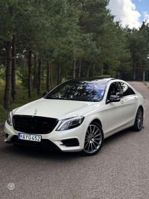 White Mercedes-Benz S 350 2017 in Vilnius, with an engine capacity of 3.00 L and mileage of 360 thousand km for 23500 €, photo  on AUTOMOTO.COM.LV