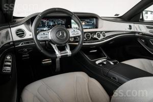 White Mercedes-Benz S 350 2019 in Riga, with an engine capacity of 3.00 L and mileage of 83 thousand km for 53500 €, photo 6 on AUTOMOTO.COM.LV