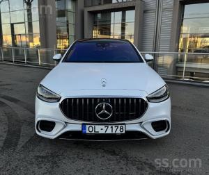 White Mercedes-Benz S 350 2023 in Riga, with an engine capacity of 3.00 L and mileage of 60 thousand km for 78900 €, photo 3 on AUTOMOTO.COM.LV