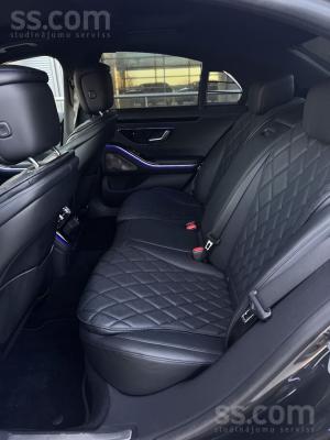 White Mercedes-Benz S 350 2023 in Riga, with an engine capacity of 3.00 L and mileage of 60 thousand km for 78900 €, photo 13 on AUTOMOTO.COM.LV