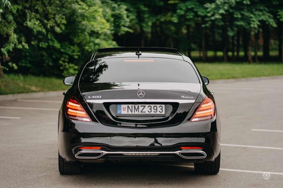 Melns Mercedes-Benz S 400 2019 Kauņa, ar dzinēja tilpumu 2.93 L un nobraukumu 140 tūkst. km par 45500 €, foto 13 vietnē AUTOMOTO.COM.LV