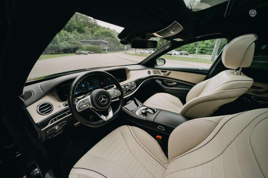 Melns Mercedes-Benz S 400 2019 Kauņa, ar dzinēja tilpumu 2.93 L un nobraukumu 140 tūkst. km par 45500 €, foto 17 vietnē AUTOMOTO.COM.LV