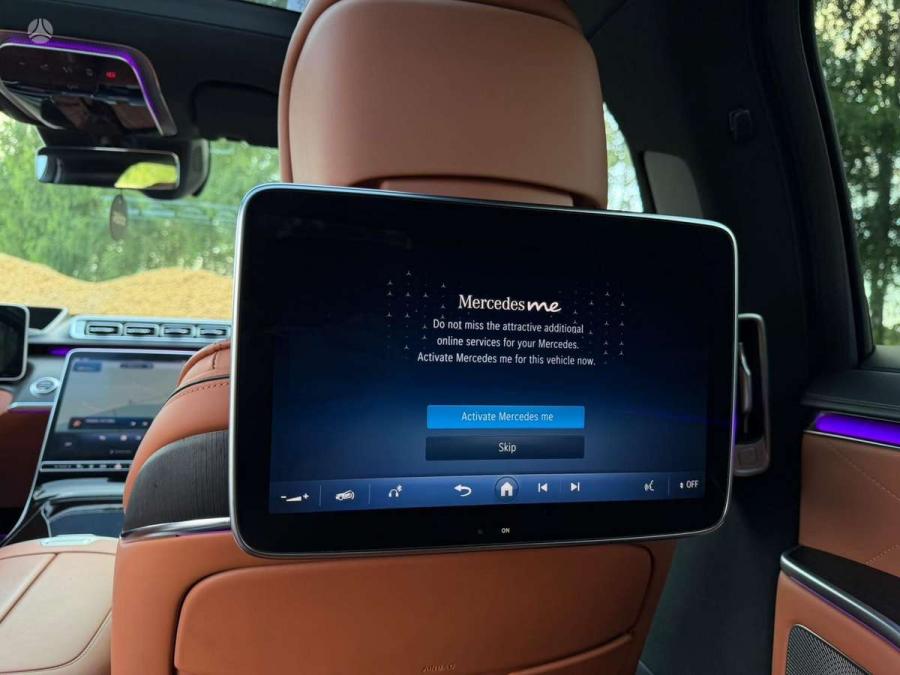 Black Mercedes-Benz S 400 2021 in Taurage, with an engine capacity of 3.00 L and mileage of 210 thousand km for 64000 €, photo 26 on AUTOMOTO.COM.LV
