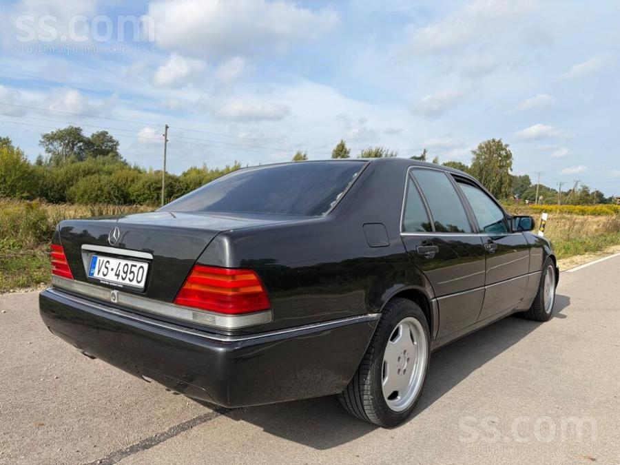 Melns Mercedes-Benz S 400 1992 Rīga, ar dzinēja tilpumu 4.20 L un nobraukumu 400 tūkst. km par 9500 €, foto 4 vietnē AUTOMOTO.COM.LV