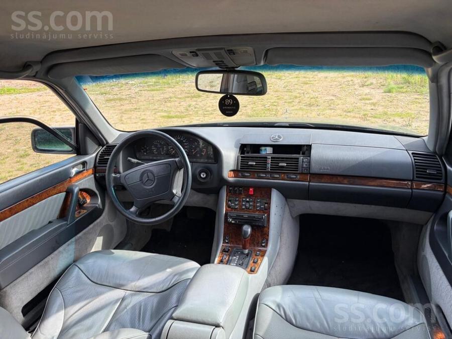 Melns Mercedes-Benz S 400 1992 Rīga, ar dzinēja tilpumu 4.20 L un nobraukumu 400 tūkst. km par 9500 €, foto 8 vietnē AUTOMOTO.COM.LV
