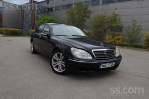 Black Mercedes-Benz S 400 2004 in Riga, with an engine capacity of 4.00 L and mileage of 0 thousand km for 2990 €, photo  on AUTOMOTO.COM.LV