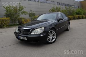 Black Mercedes-Benz S 400 2004 in Riga, with an engine capacity of 4.00 L and mileage of 0 thousand km for 2990 €, photo 3 on AUTOMOTO.COM.LV