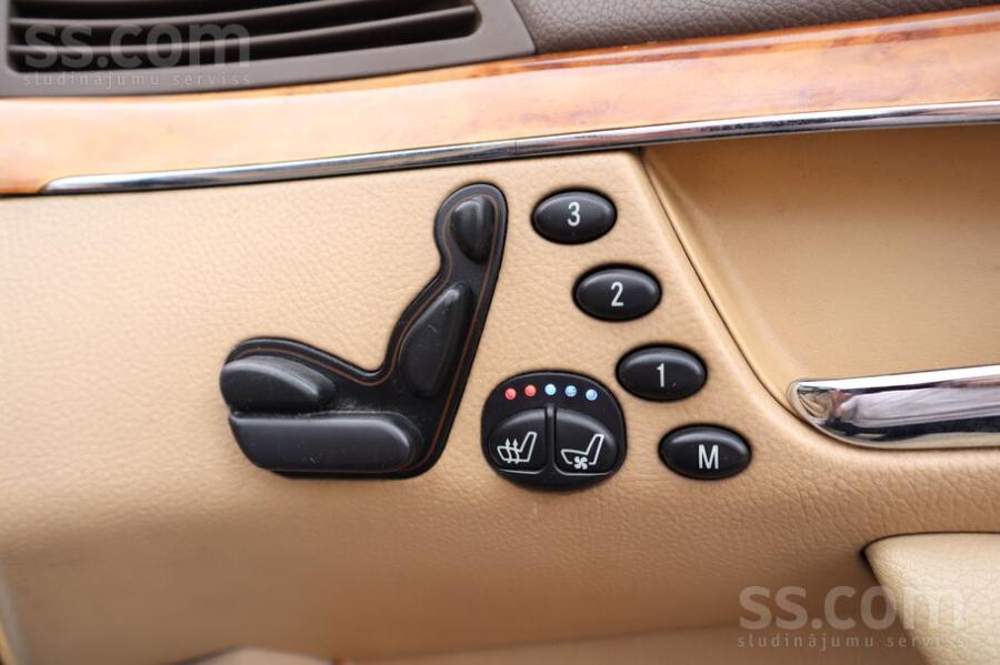 Black Mercedes-Benz S 400 2004 in Riga, with an engine capacity of 4.00 L and mileage of 0 thousand km for 2990 €, photo 15 on AUTOMOTO.COM.LV