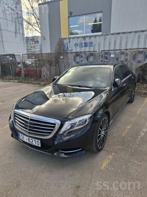 Black Mercedes-Benz S 400 2014 in Riga, with an engine capacity of 3.50 L and mileage of 233 thousand km for 23500 €, photo  on AUTOMOTO.COM.LV