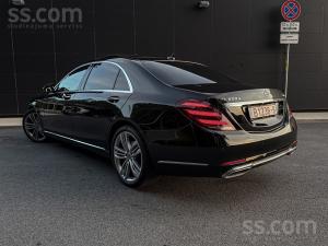 Black Mercedes-Benz S 400 2017 in Jelgava, with an engine capacity of 3.00 L and mileage of 214 thousand km for 41800 €, photo 5 on AUTOMOTO.COM.LV