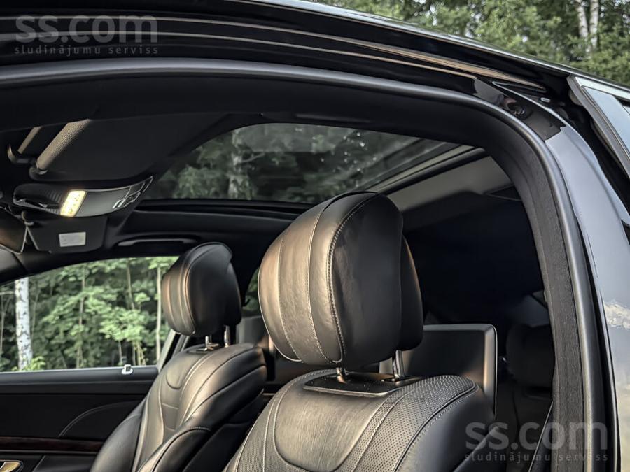 Black Mercedes-Benz S 400 2017 in Jelgava, with an engine capacity of 3.00 L and mileage of 214 thousand km for 41800 €, photo 18 on AUTOMOTO.COM.LV