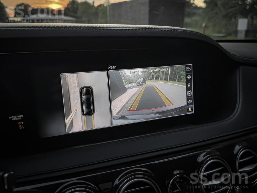 Black Mercedes-Benz S 400 2017 in Jelgava, with an engine capacity of 3.00 L and mileage of 214 thousand km for 41800 €, photo 25 on AUTOMOTO.COM.LV