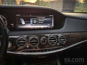 Black Mercedes-Benz S 400 2017 in Jelgava, with an engine capacity of 3.00 L and mileage of 214 thousand km for 41800 €, photo 26 on AUTOMOTO.COM.LV