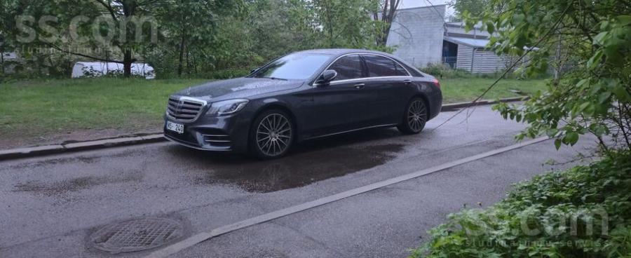 Melns Mercedes-Benz S 400 2017 Rīga, ar dzinēja tilpumu 3.00 L un nobraukumu 203 tūkst. km par 39500 €, foto 1 vietnē AUTOMOTO.COM.LV