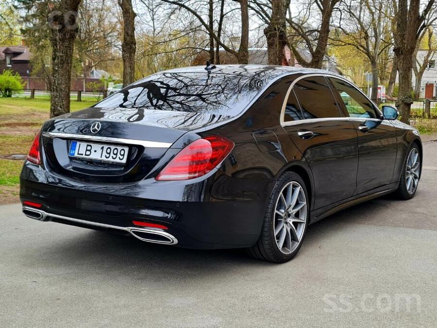 Melns Mercedes-Benz S 400 2018 Rīga, ar dzinēja tilpumu 3.00 L un nobraukumu 276 tūkst. km par 32900 €, foto 5 vietnē AUTOMOTO.COM.LV