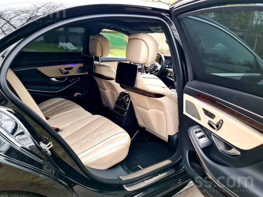Melns Mercedes-Benz S 400 2018 Rīga, ar dzinēja tilpumu 3.00 L un nobraukumu 276 tūkst. km par 32900 €, foto 7 vietnē AUTOMOTO.COM.LV